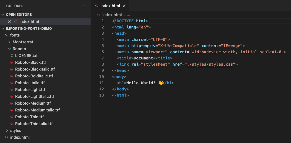 How To Include A Font In CSS